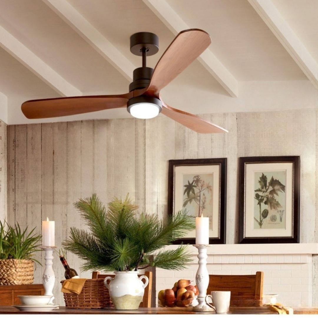 American style electric fan light
